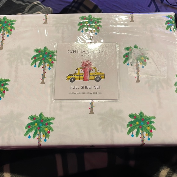Cynthia Rowley | Bedding | Nwt Cynthia Rowley Full Size Christmas Palm ...